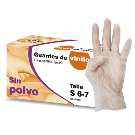 LUVAS DE VINIL NORMAL DESCARTAVEIS S/PÓ 100 UND. - Higieniberia, lda