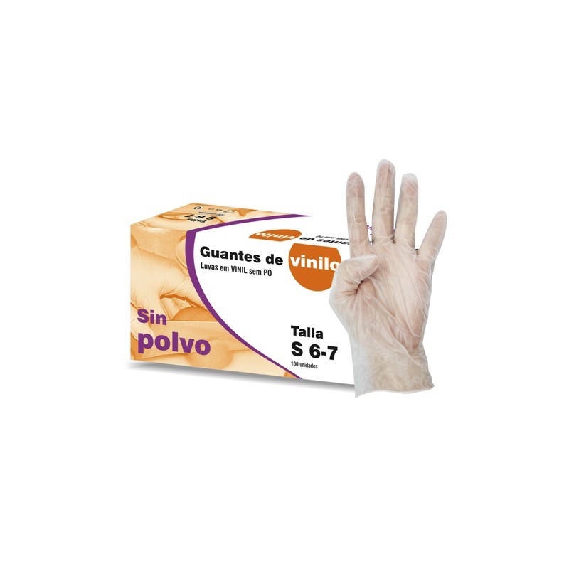 LUVAS DE VINIL NORMAL DESCARTAVEIS S/PÓ 100 UND. - Higieniberia, lda